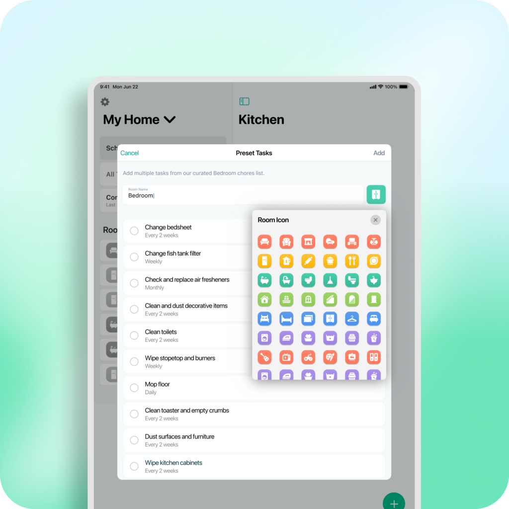 House Chores Cleaning Schedule App - Home Tasker