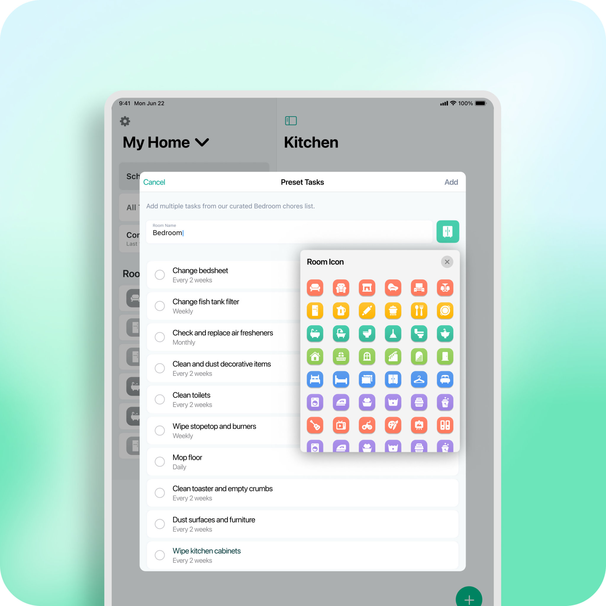 House Chores Cleaning Schedule App - Home Tasker